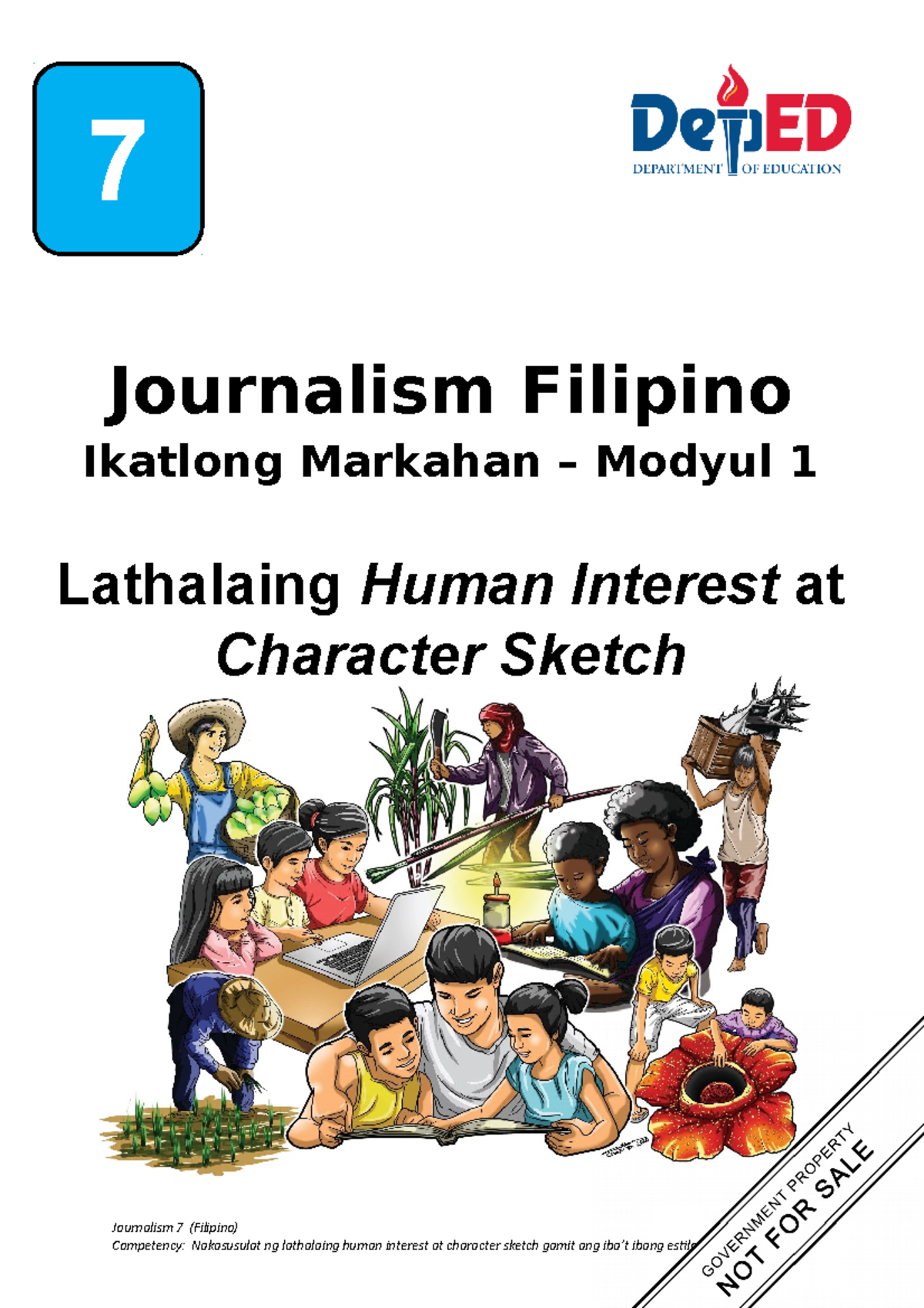 SPJ-Filipino G7 Q3M1: Lathalaing Human Interest at Character Sketch ...
