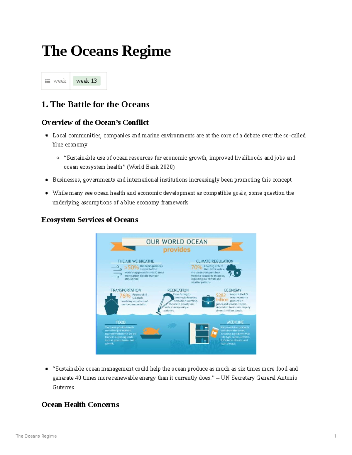 Oceans Regime Overview: Week 13 Insights on Marine Governance and ...