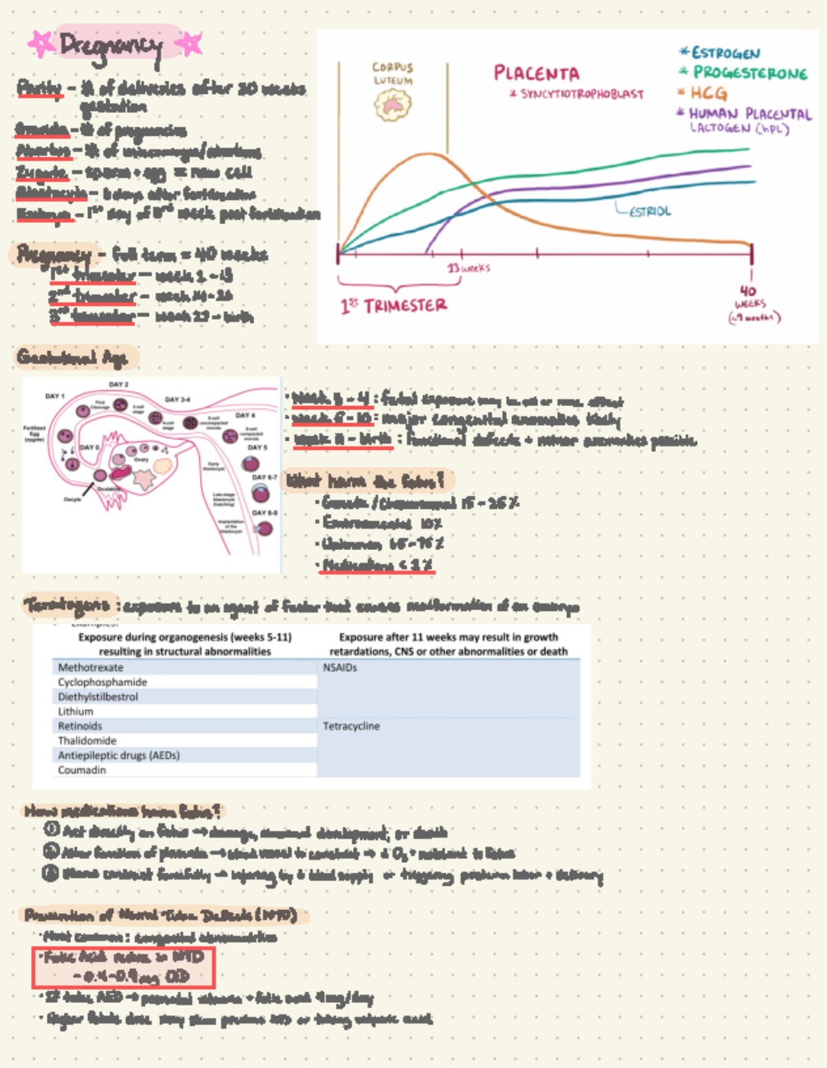 Endocrine Reproductive Exam 3 - Pregnancy Parity # of deliveries after ...