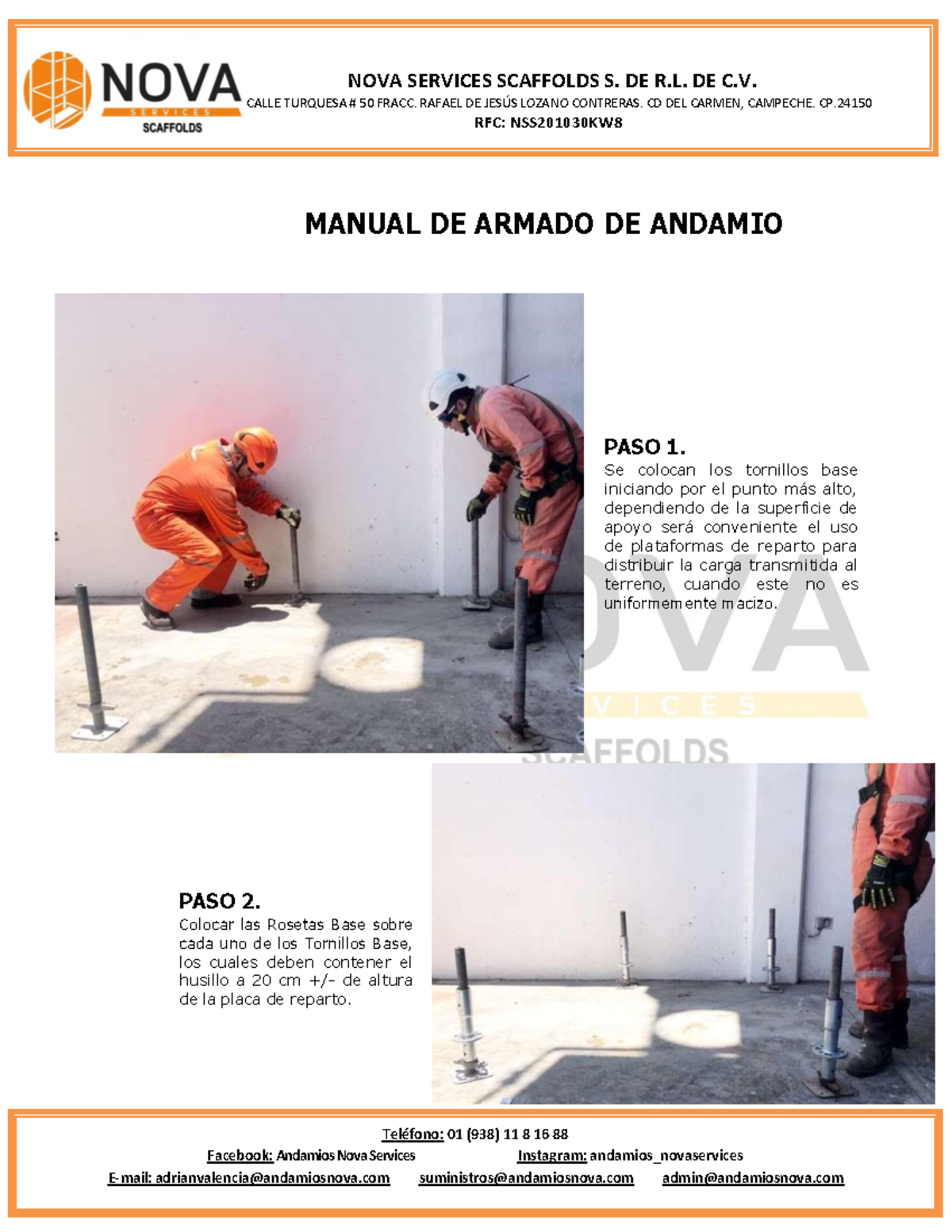 Manual de Armado de Andamios Multidireccional: Paso a Paso - Studocu