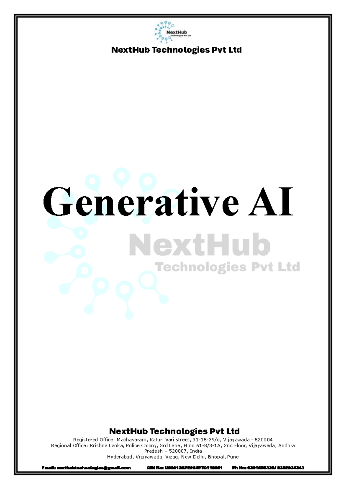Generative AI Overview - Module 1 to 12 Notes (Course Code: etdf) - Studocu