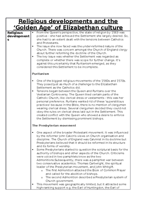 A Level History Revision - The Tudors: 1485- 1603 Henry VII, 1485– 1509 ...