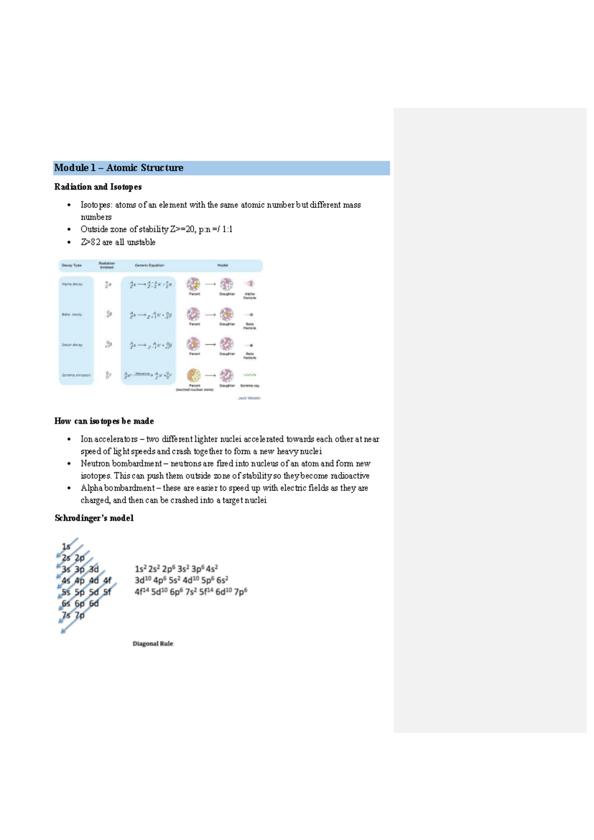 Chem Prelims Notes: Atomic Structure, Isotopes, and Reactions - Studocu