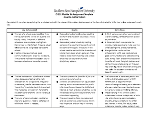 Module 5- Assignment 2 CJ 120 - Brittani Spitzer CJ 120: Cultural ...
