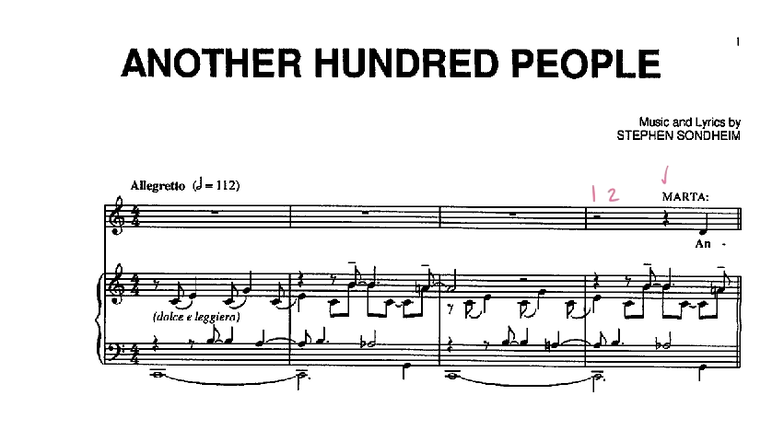 Another Hundred People (d 112) Sheet Music Analysis - Studocu