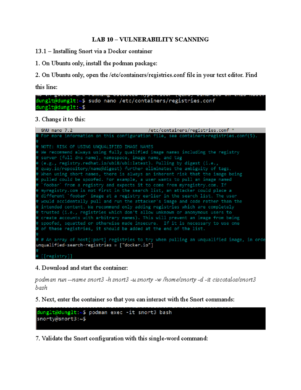 Lab 10 - part 1 - Summary IoT Fundamentals - LAB 10 – VULNERABILITY ...