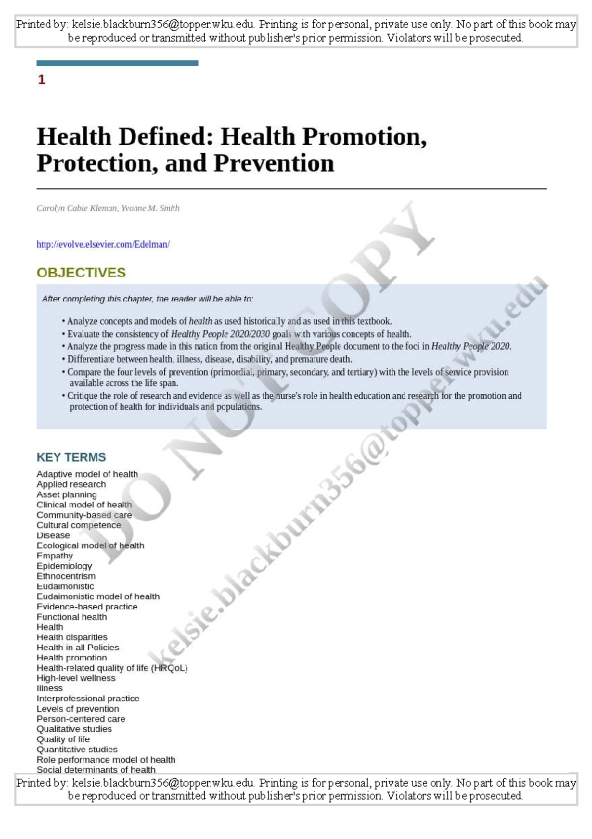 Health Promotion Across the Life Span: Overview Notes - Studocu
