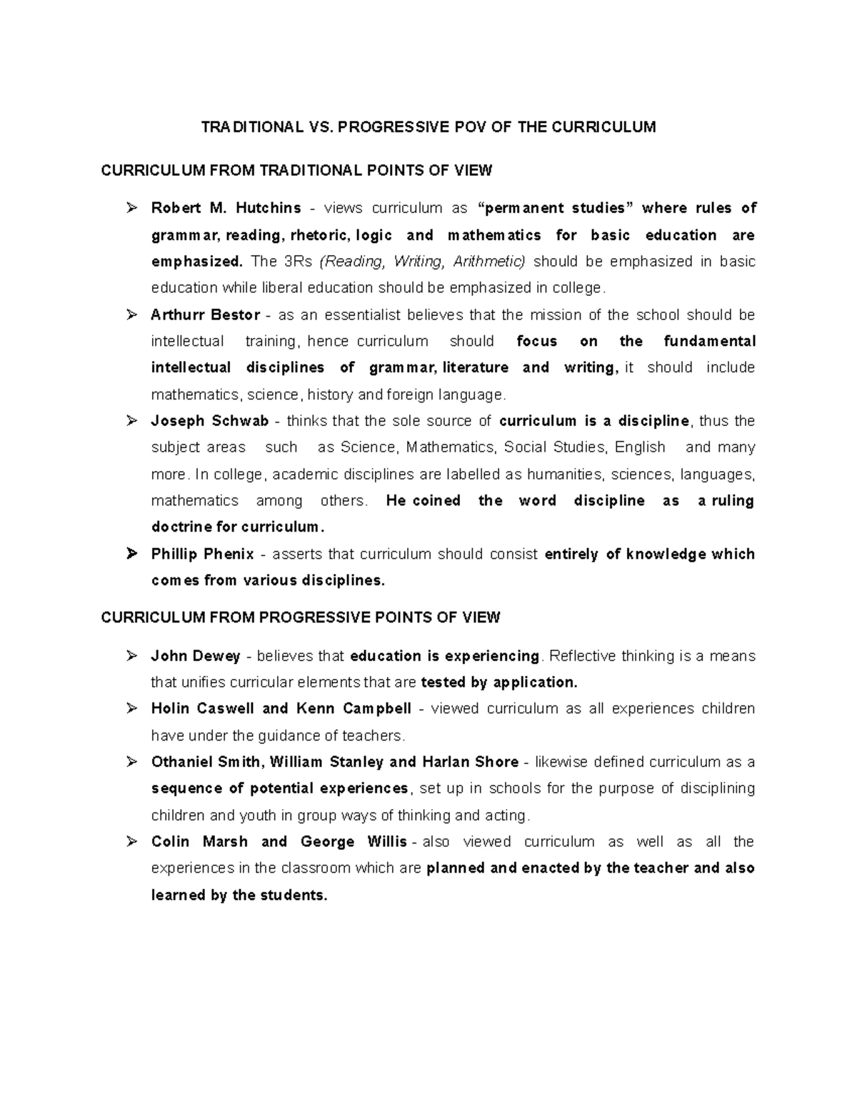 Seven Types of Curriculum in Education: A Comprehensive Overview - Studocu