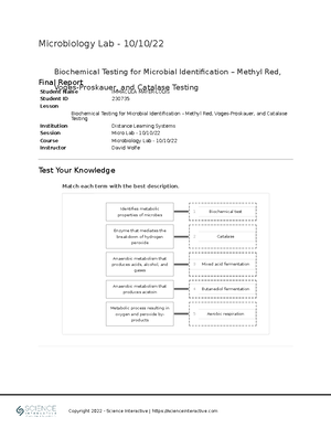 Lab 2 Aseptic Technique and Culturing Microbes - Student Name Victoria ...