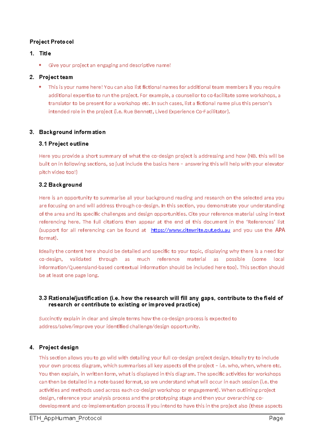01 B2 ETH App Human Protocol Template 2025-1 - Project Protocol Title ...