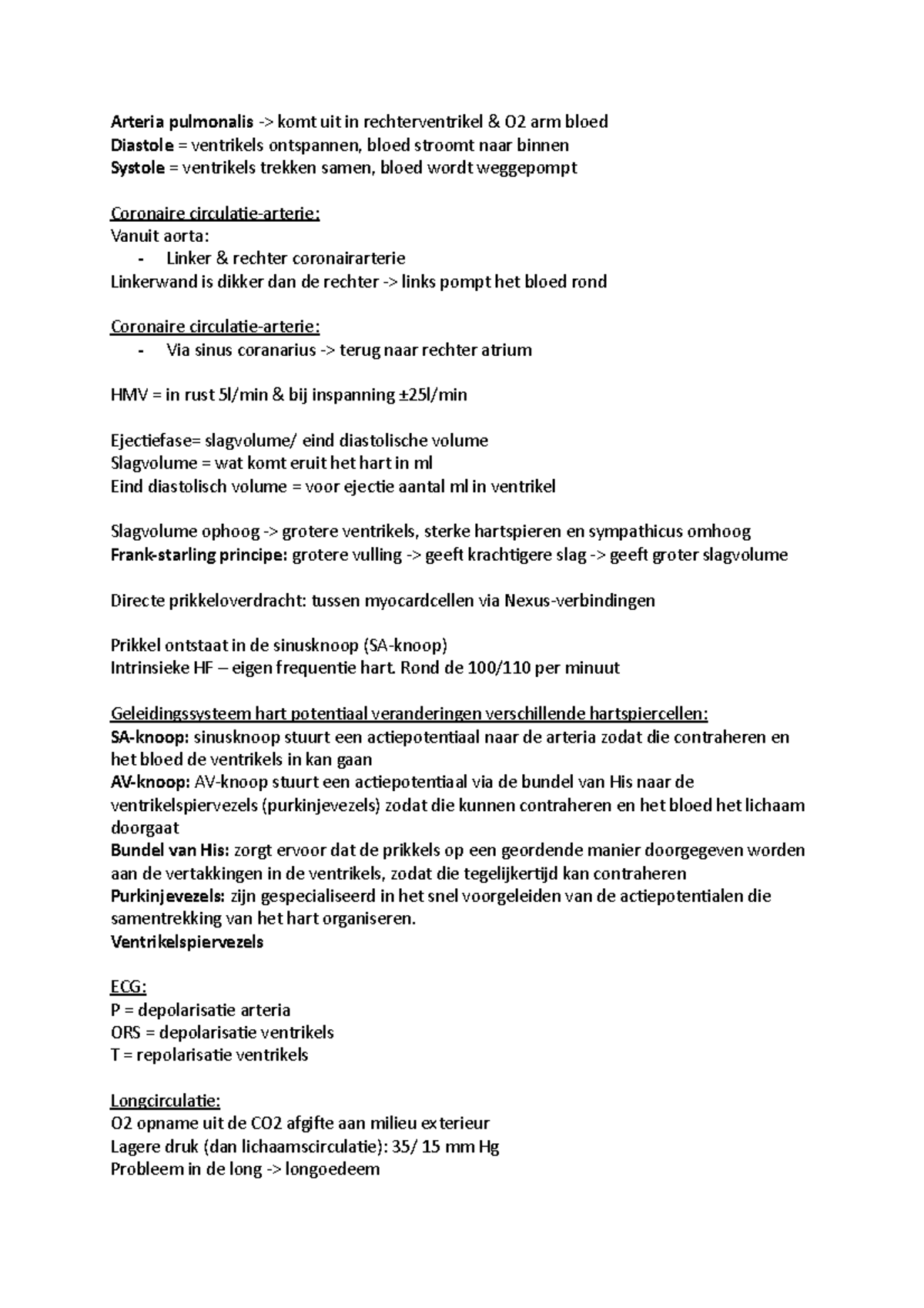 Samenvatting van de Intramurale Zorg - Anatomie en Fysiologie 101 ...