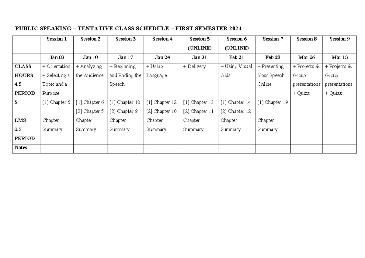 2024 Schedule - hkgf - PUBLIC SPEAKING – TENTATIVE CLASS SCHEDULE ...