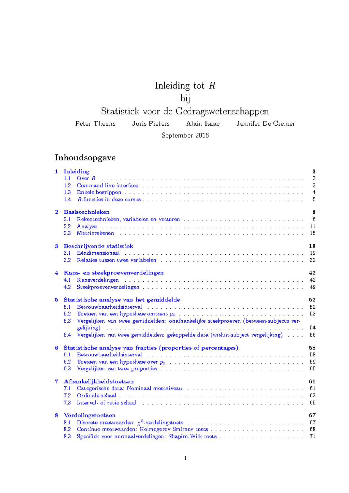 Introductie R - Dit is een handleiding om aan de slag te gaan met R ...