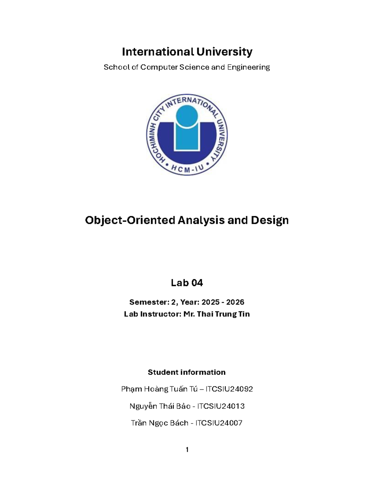 OOAD Lab 04 Report: Media Resource Center System Analysis - Studocu