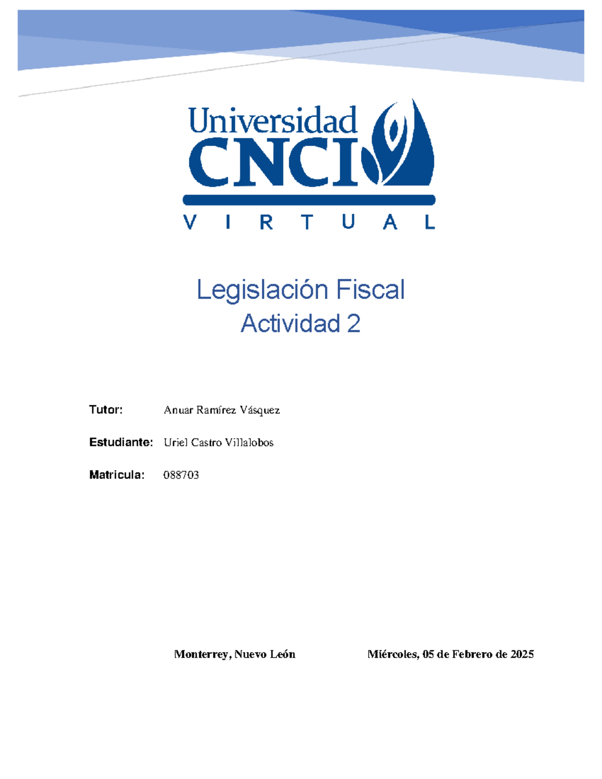 Actividad 2 - Análisis de la Legislación Fiscal en México - Studocu