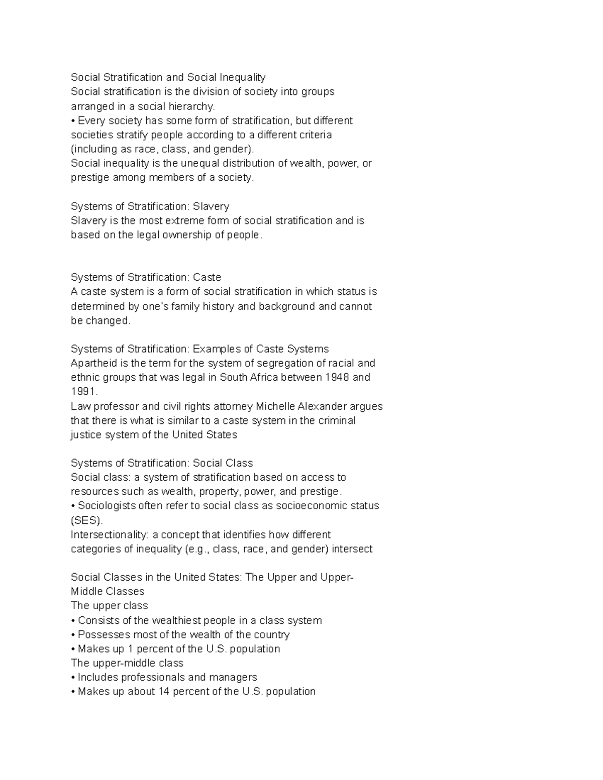 Chapter 7 Social Class The Structure of Inequality (The Real World 7th ...