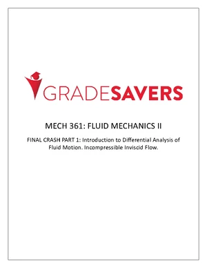 Tutorial 8 - Viscous flows - QA - MECH 361 - X Fluid Mechanics II (Fall 20 23) Tutorial # 8 ...