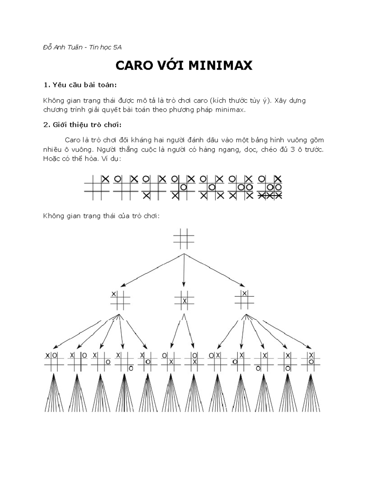 Caro Game AI Implementation Using Minimax Algorithm in C# - Studocu