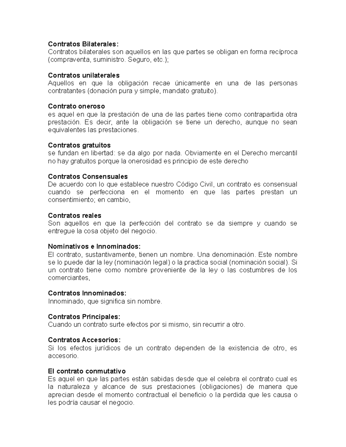 Contratos Bilaterales: Tipos y Características en el Derecho Mercantil ...