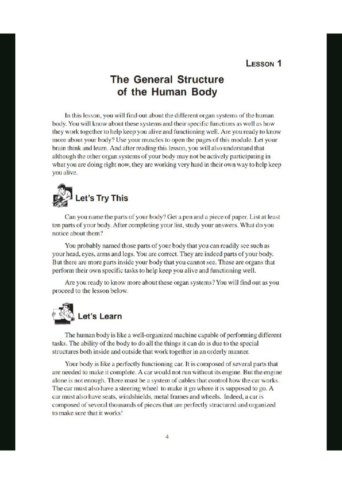 LESSON 1: Understanding the Human Body's Organ Systems - Studocu
