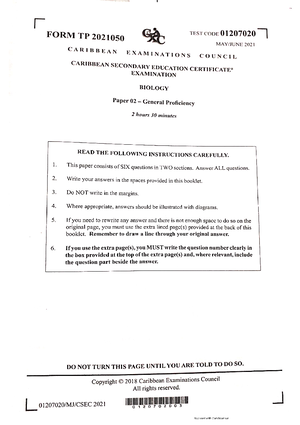 EDPM MAY 2020 - Multiple choice past paper. - Bachelor of Business ...