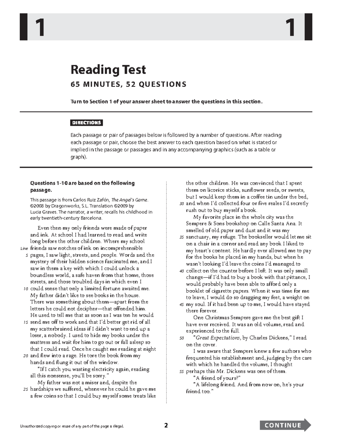 2017 - 01 US - SAT Reading Test Past Paper Analysis and Questions - Studocu