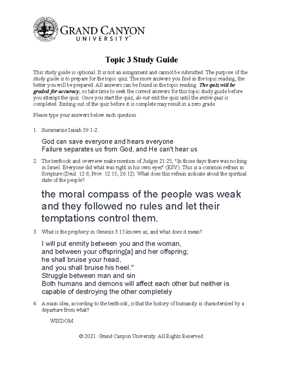 CWV 101 301 RS T3Study Guide Online - Topic 3 Study Guide This study ...