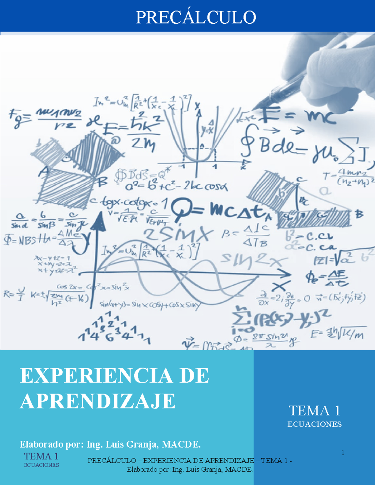 Ejercicios Resueltos - Precálculo - Experiencia de Aprendizaje 01 ...