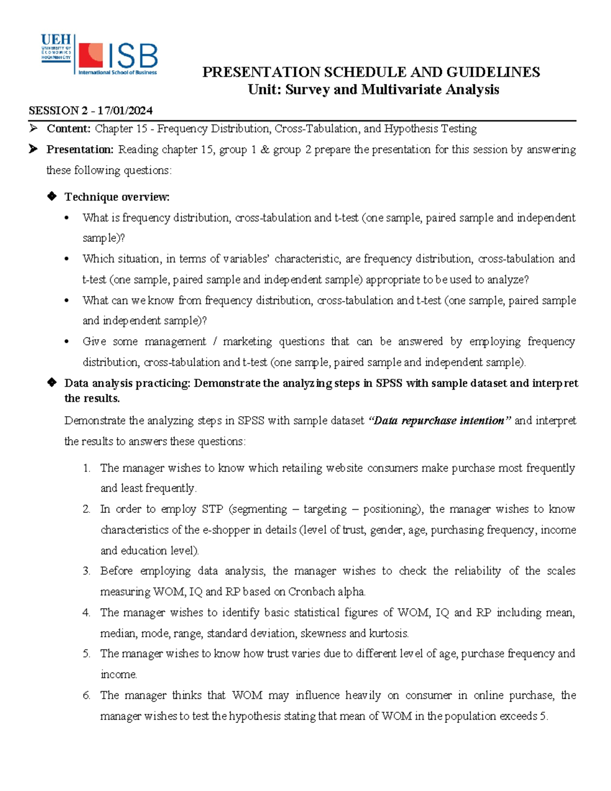 Presentation Schedule & Guidelines - SMA-T22324 PWB-1 - Studocu