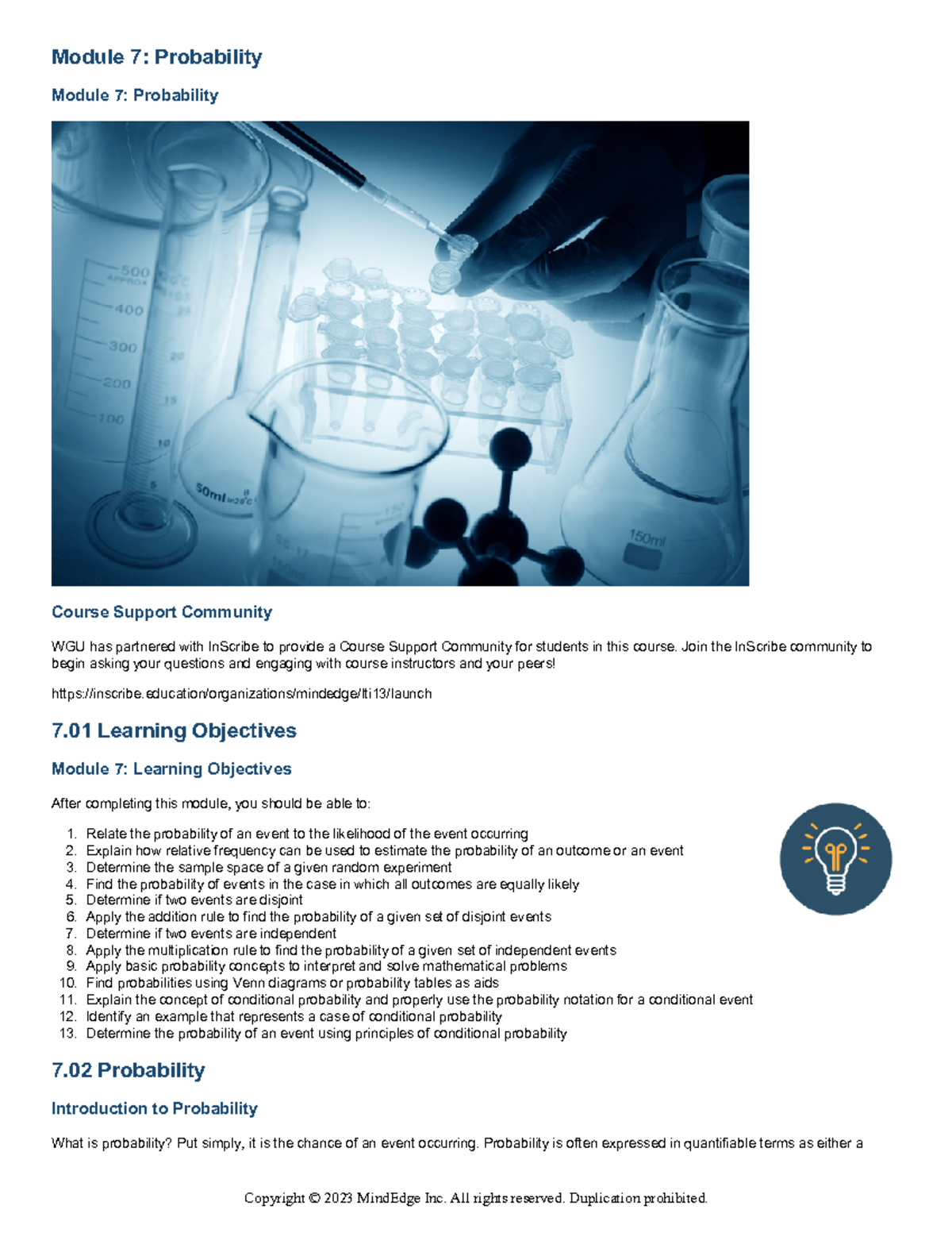 Module 7 - Module 7: Probability Module 7: Probability Course Support ...