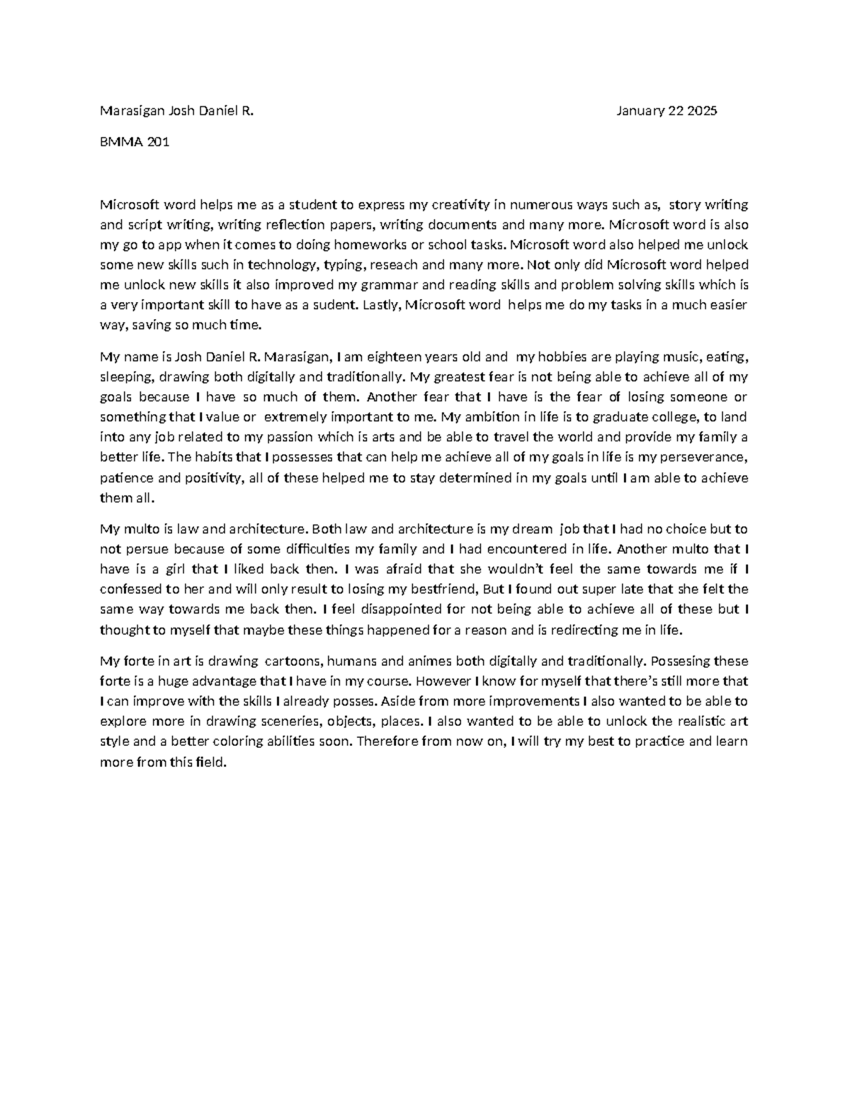 BMMA 201: The Impact of Microsoft Word on Student Creativity and Skills ...