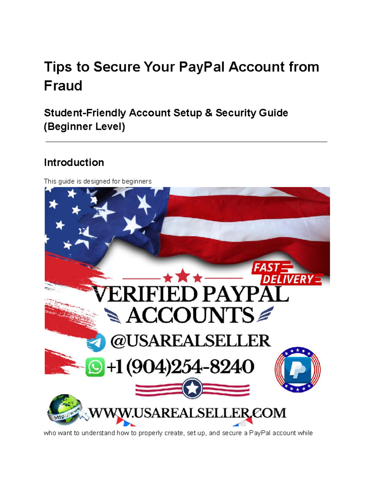 PayPal Account Security Guide: Tips to Prevent Fraud (Beginner Level ...