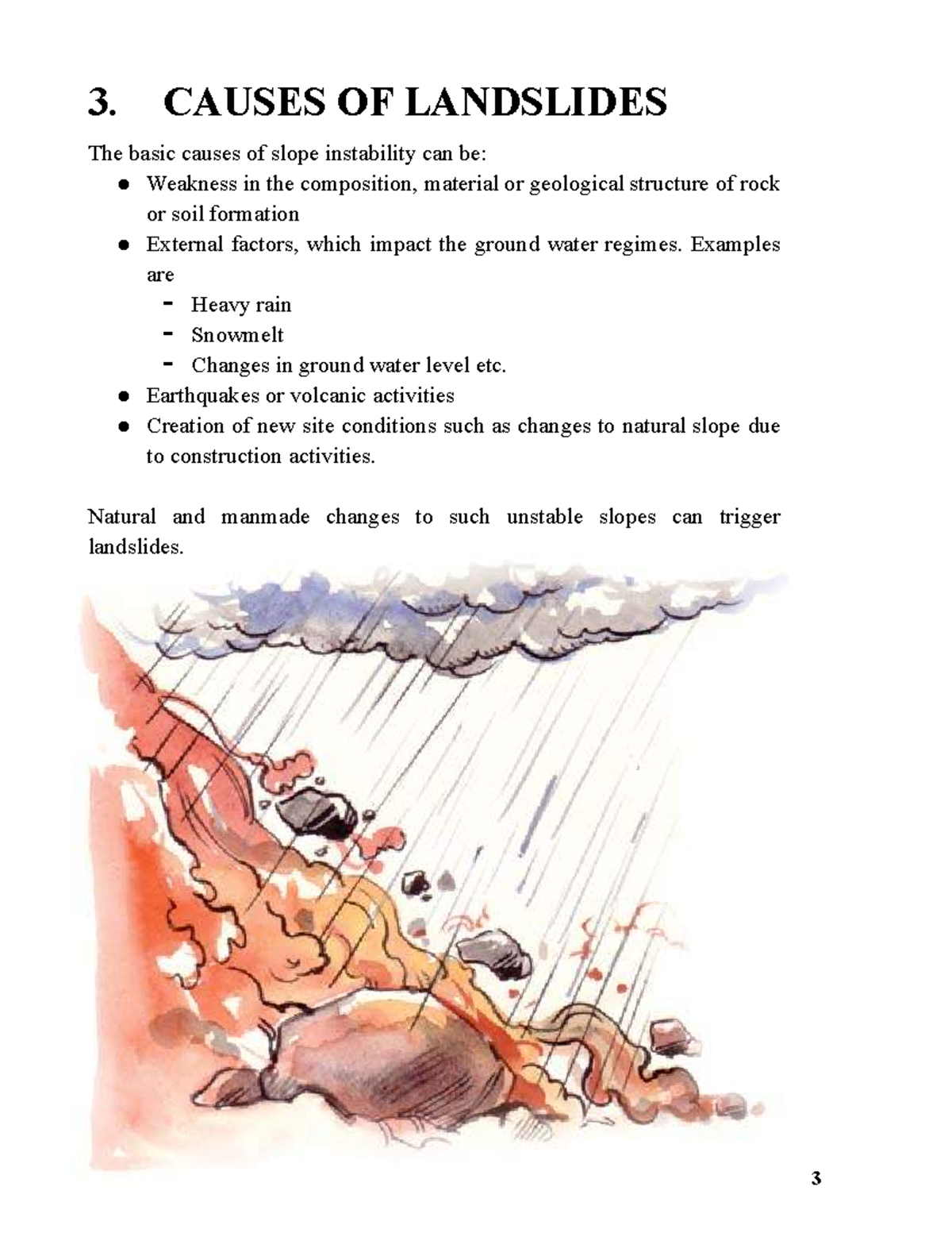 Causes of Landslides: Understanding Hazards and Impacts - Studocu