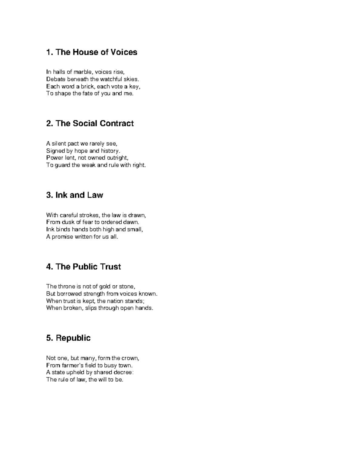 About Government: Poetry on Voices, Trust, and Law - Studocu