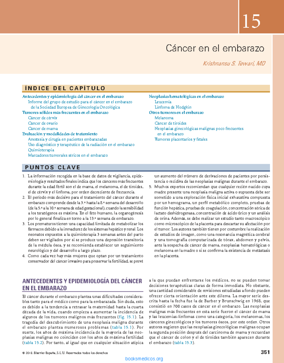 Cáncer en el Embarazo: Epidemiología y Tratamiento (GINE-15) - Studocu