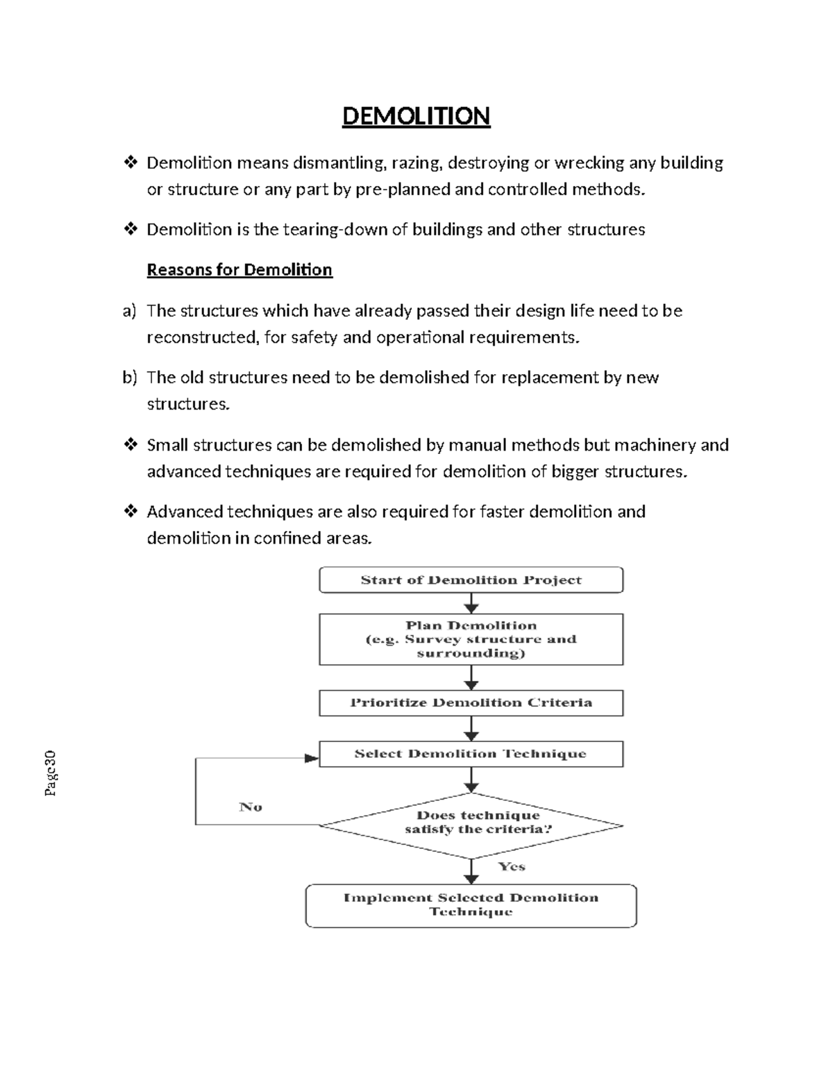 Demolition Lecture Notes - Overview and Methods (Course Code: DEMO101 ...