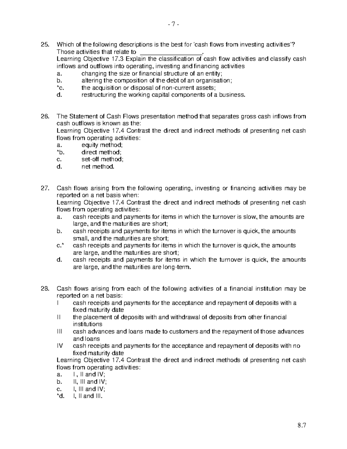 Cash Flow Activities Classification - VCE Bus. Mgmt Unit 3 AOS 1 - Studocu