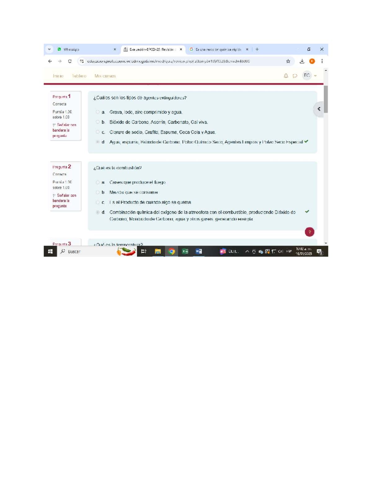 Revisión de Preguntas y Respuestas: Curso Básico de Combate Contra Incendios BC - Studocu