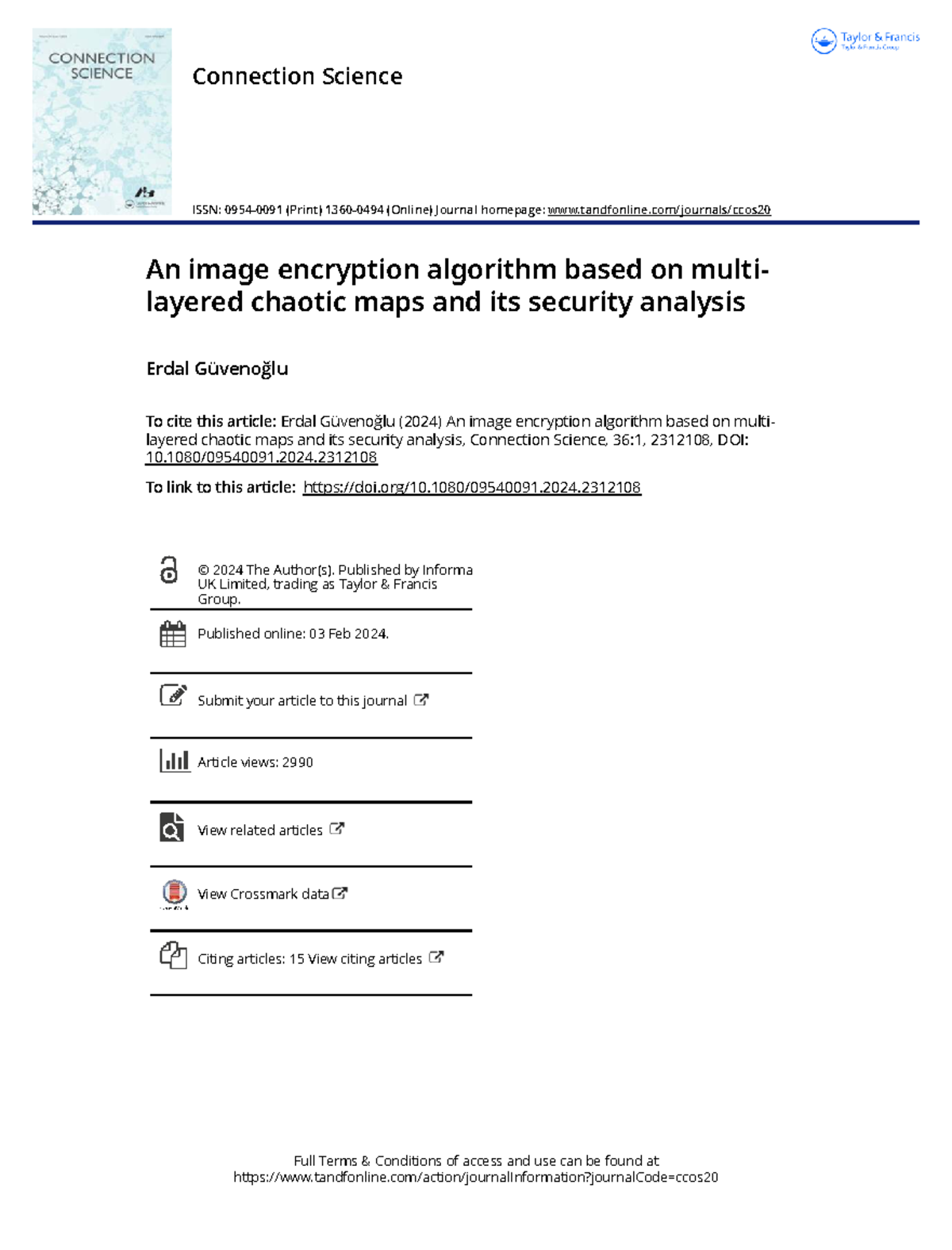 Image Encryption Algorithm Using Multi-Layered Chaotic Maps: Security ...