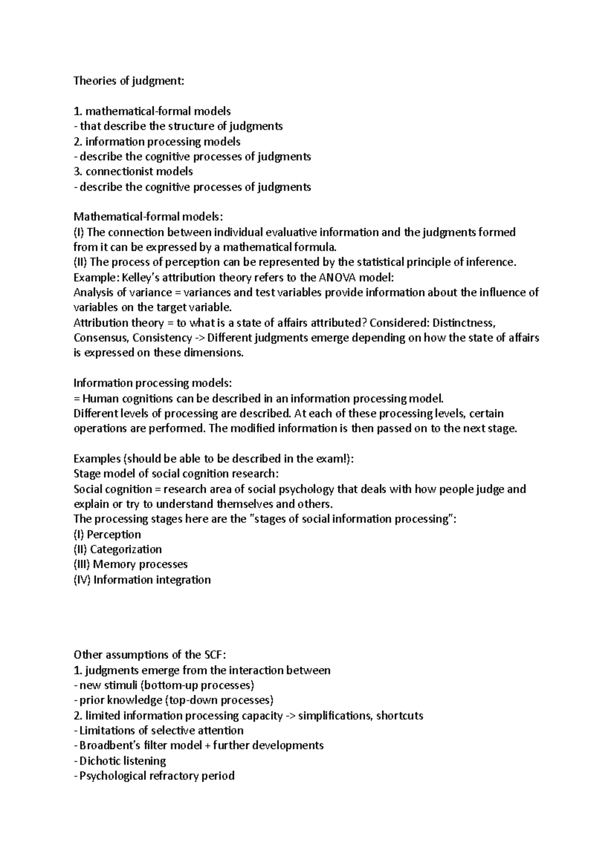 Theories of judgment - Psychology - Theories of judgment: mathematical ...