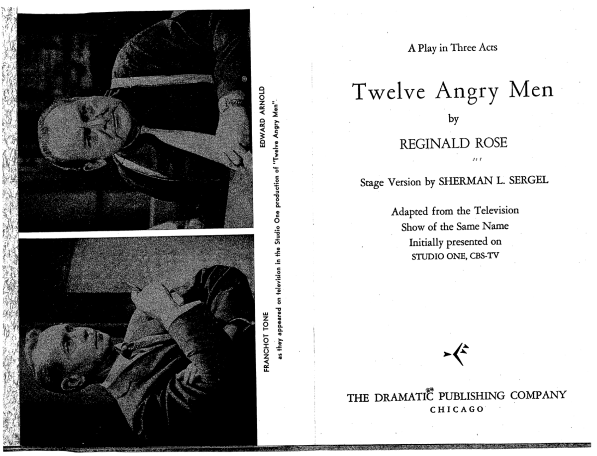 EDU 101: Analysis of "Twelve Angry Men" - A Study of Jury Dynamics ...