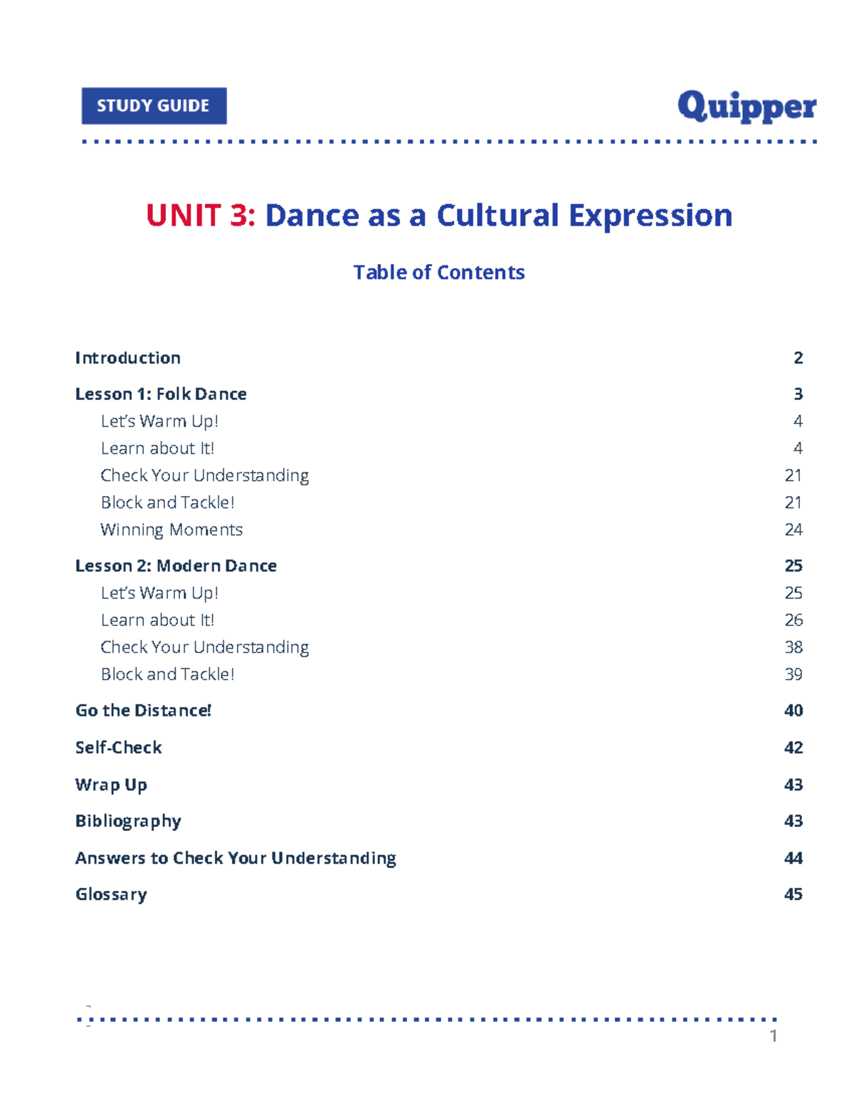 Grade 12 Education and Health: Unit 3 - Dance as Cultural Expression ...