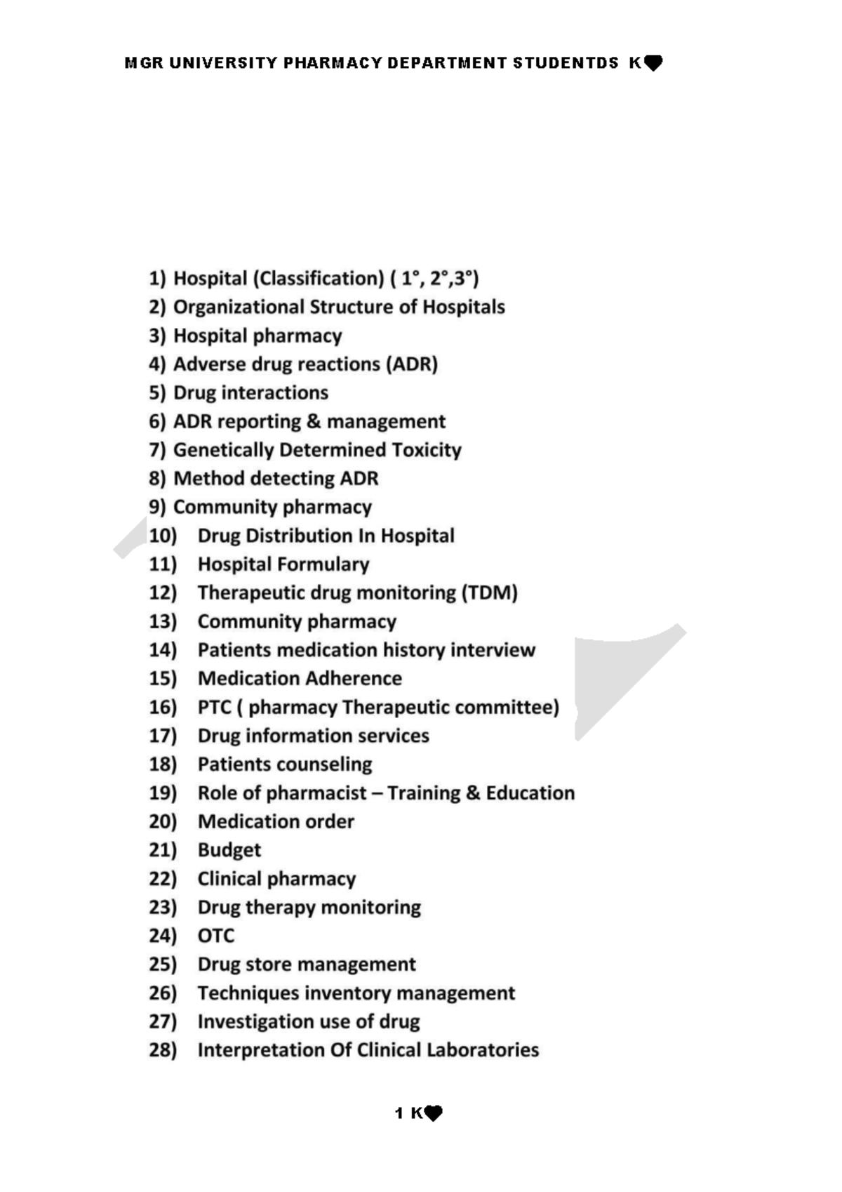 Pharmacy Practice 7th sem notes - doctor og pharmacy - Studocu
