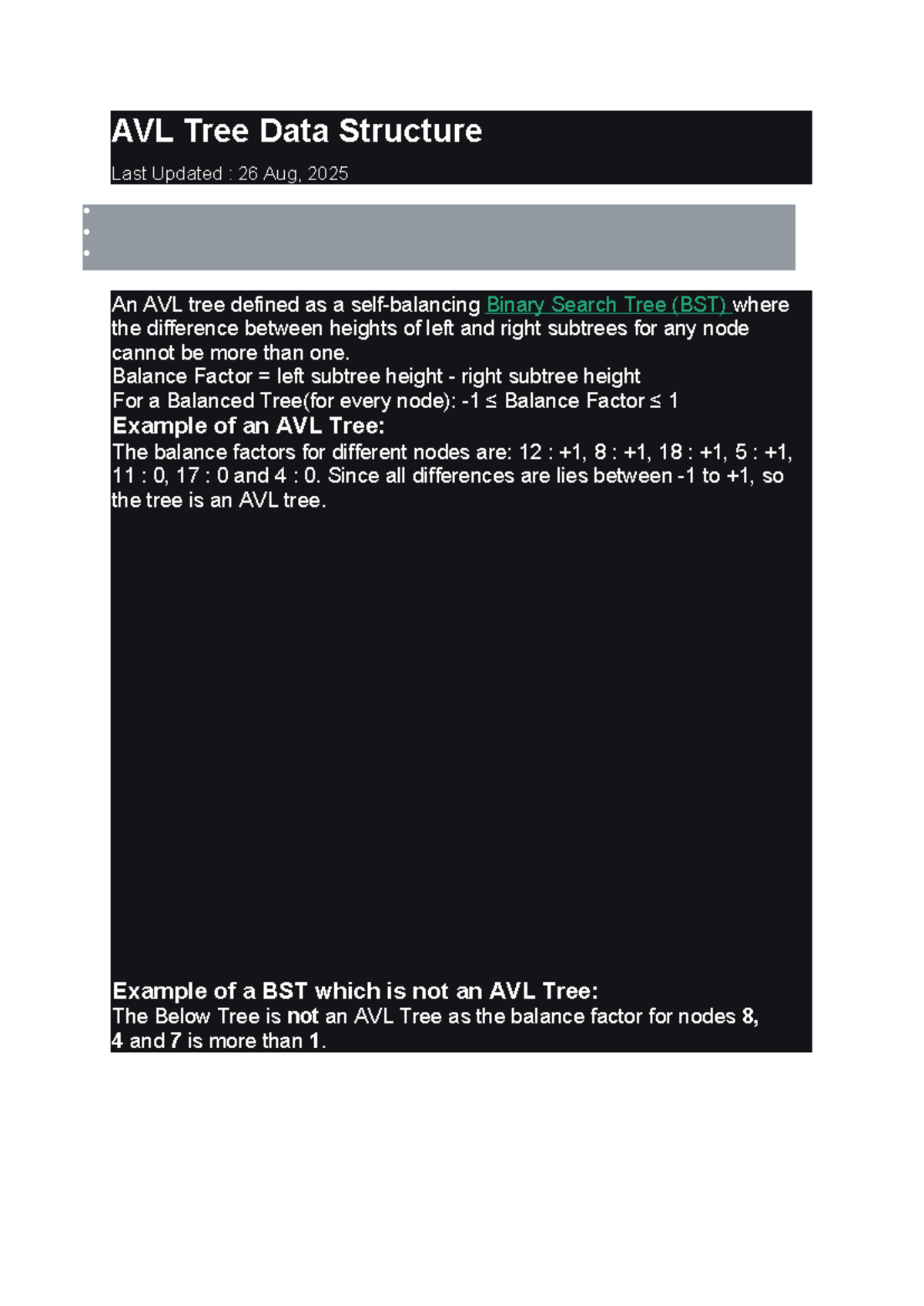 AVL Tree Data Structure Overview and Key Concepts - Studocu