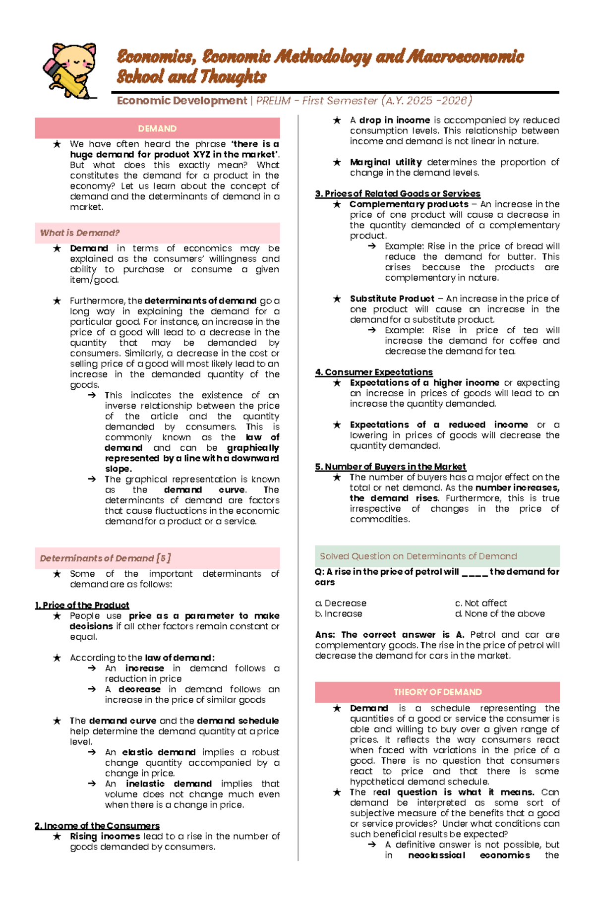 Economic Development: Macro and Micro Perspectives (ECO 101) - Studocu