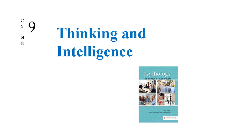 Chapter 9: Thinking and Intelligence in Cognitive Science - Studocu