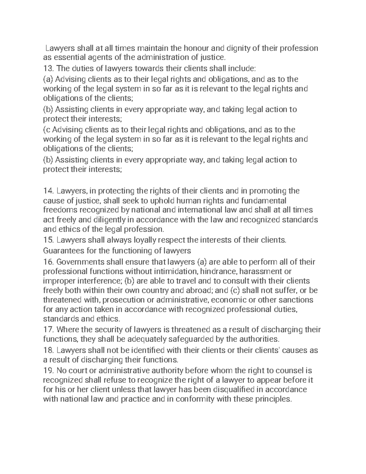 SFL - Duties and Responsibilities of Lawyers in Justice Administration ...