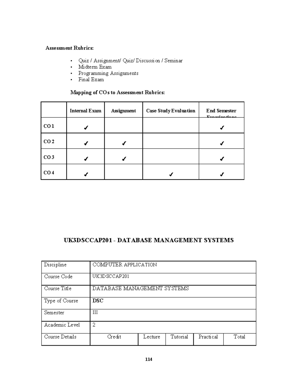 UK3DSCCAP201 - Database Management Systems: Course Overview & Lab Work - Studocu