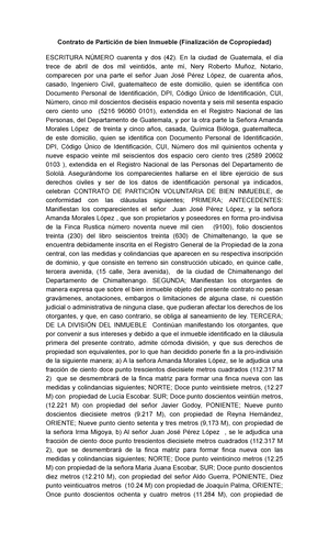 Partes de una Hoja de Protocolo de Notario Guatemala - UNIVERSIDAD ...