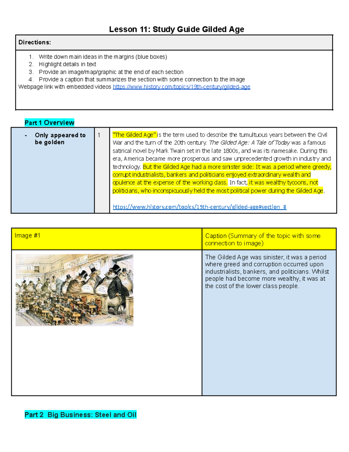 Gilded Age Study Guide: Labor, Immigration & Industrialization Insights ...